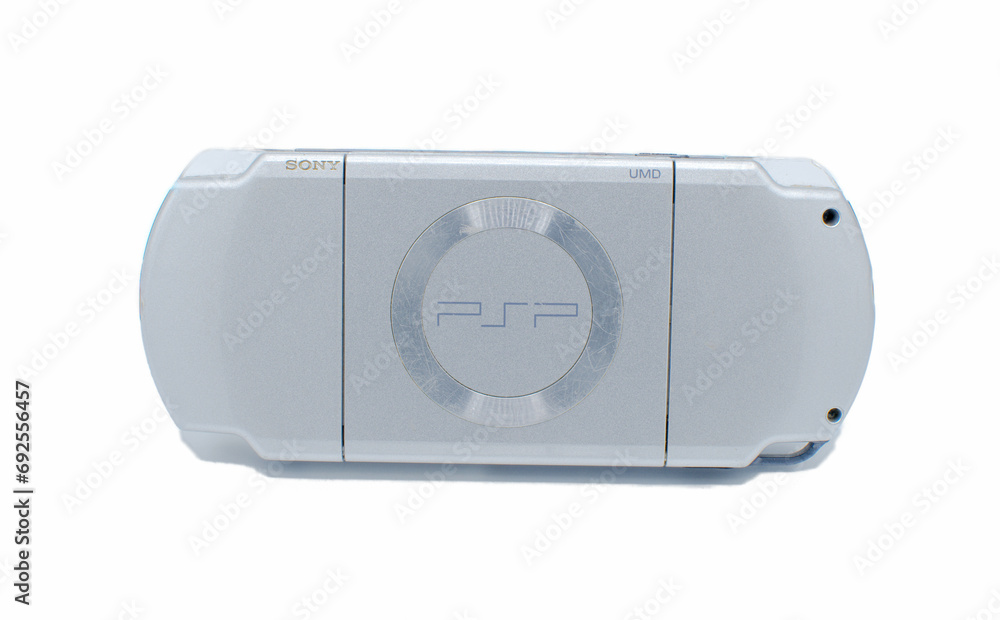 Ocala, Florida USA December 11, 2023 Front view of the famous Sony PSP ...