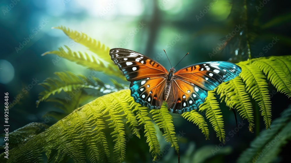 ecosystem tropical rainforest landscape illustration endangered fauna ...