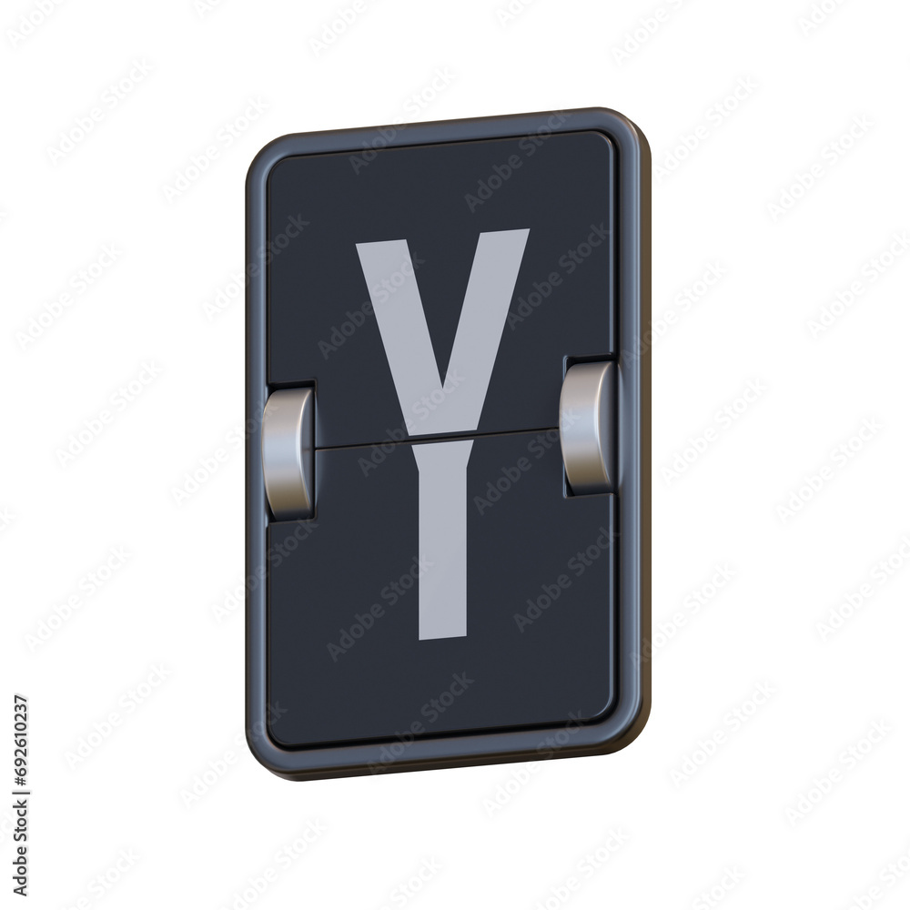 Split-Flap 3D Alphabet PNG Letters Stock Illustration | Adobe Stock