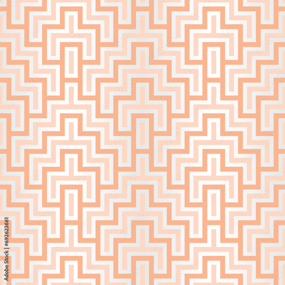 Seamless peach fuzz color maze pattern design. Color of the year 2024 ...