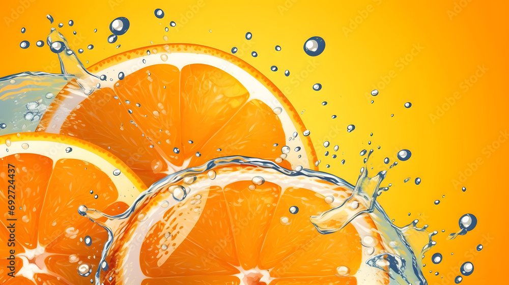 water orange soda drink fizzing illustration liquid citrus, juice ...