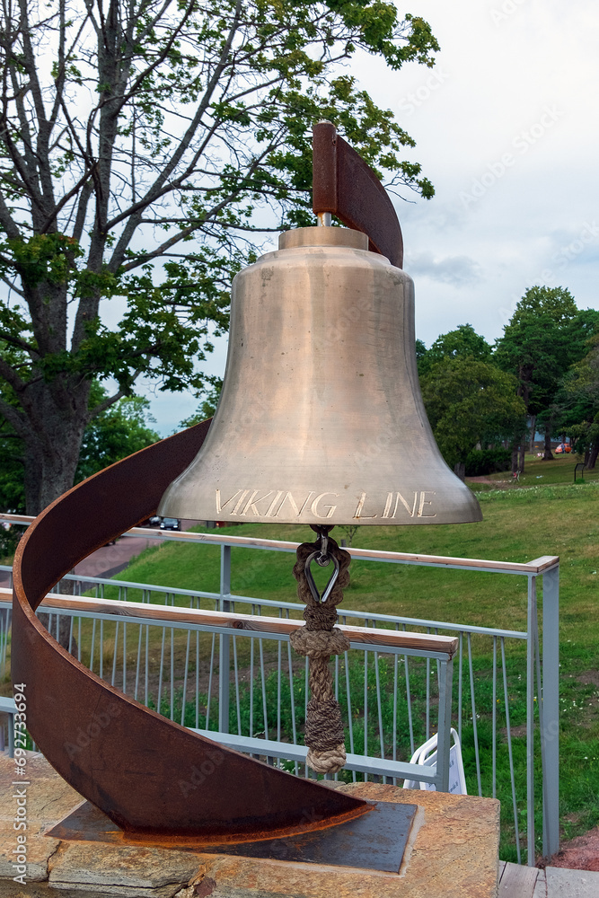 Finland, Aland Islands, Marienhamn, August 2019: Viking Line ...