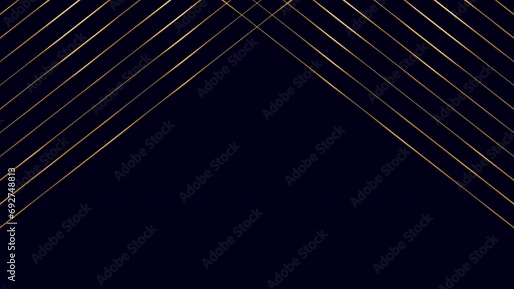 Gold Luxury Frame Background Intro on a transparent background .4k ...
