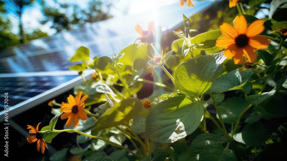 carbon plant energy background illustration oxygen sunlight, renewable ...