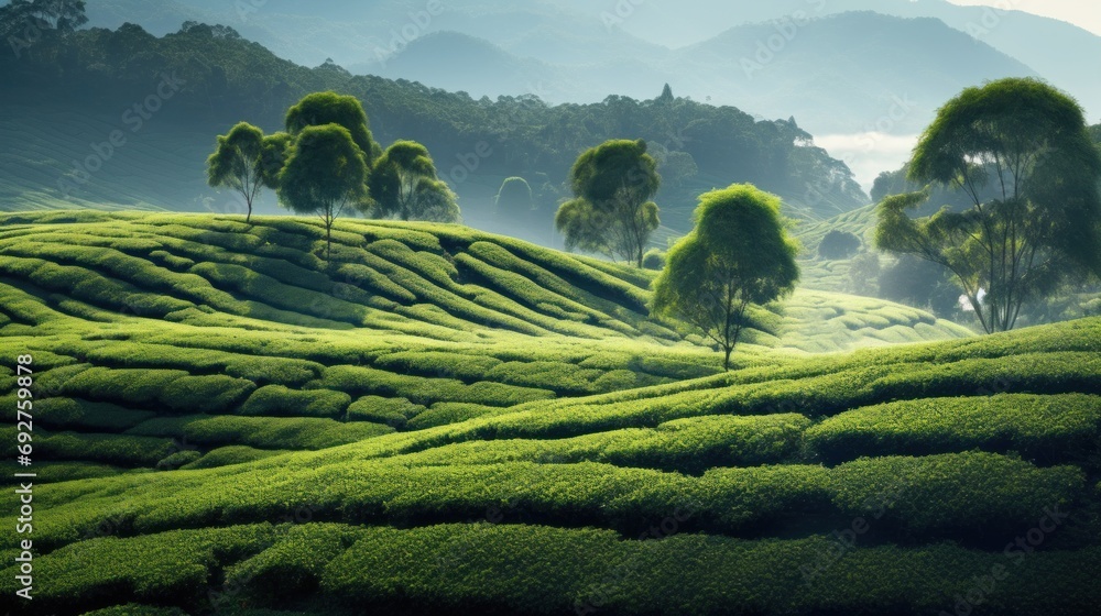 Ancient tea gardens of Yunnan Province, where Pu-erh tea trees thrive ...