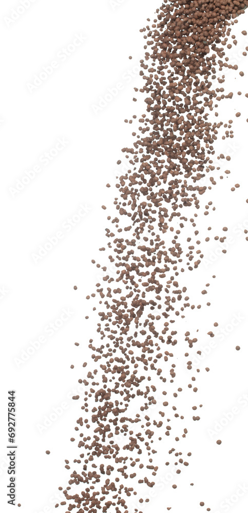 Clay Drainage tiny size ball pour fall down, explosion in air. Clay ...
