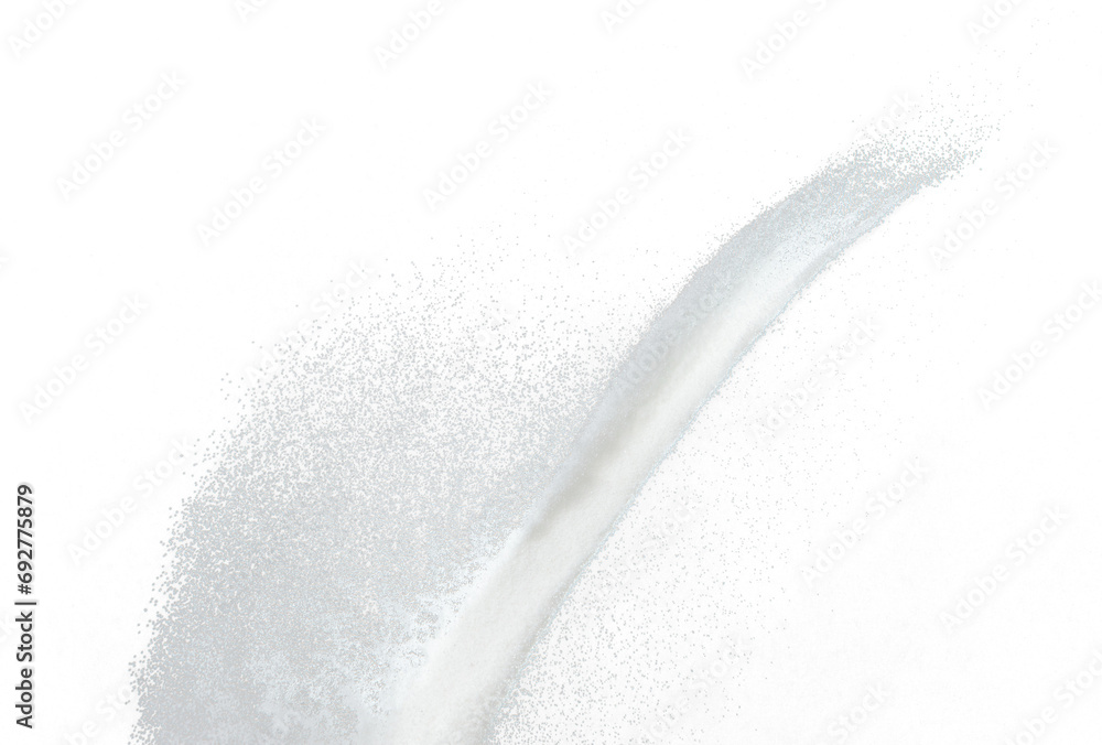 Million of white sand explosion, Photo image of falling down shower ...