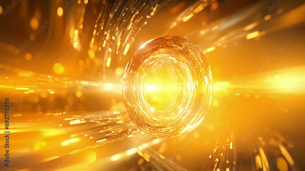 Closeup of the fusion sun cores rapidly changing shape and size, as ...