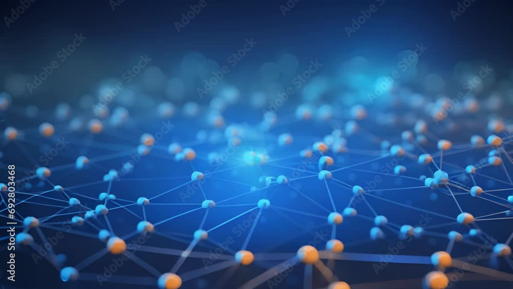 A digital landscape of geometric shapes, representing the intricate ...