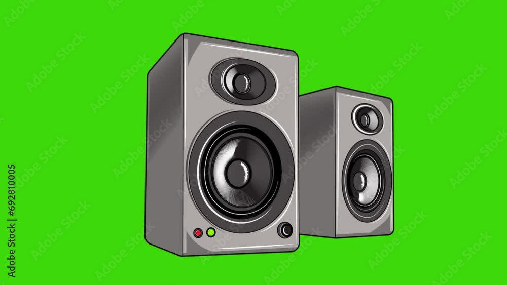 Animated speakers on a green screen. speaker animation. depicts two ... Animated speakers on a green screen. speaker animation. depicts two ...