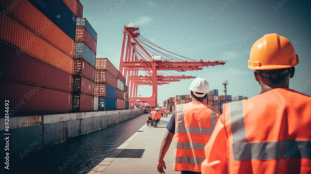 Foto de logistics sea ship cargo illustration maritime import ...