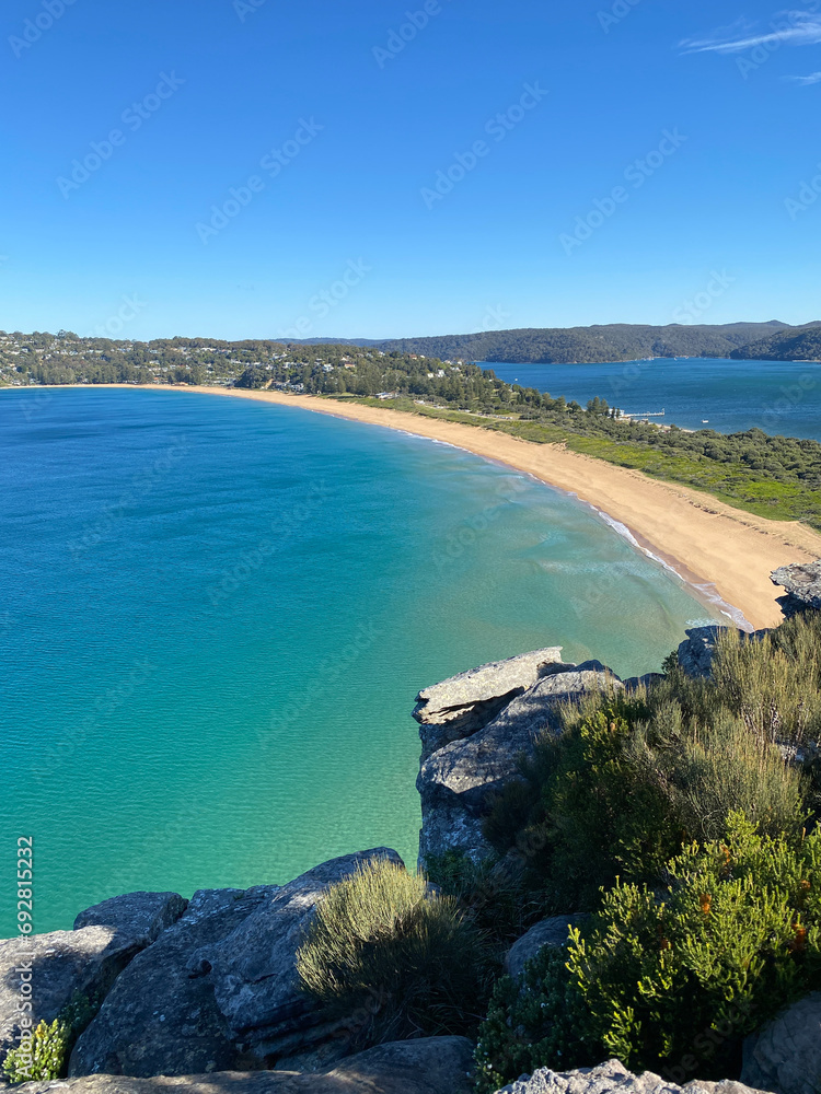 Photo & Art Print Narrow peninsular is surrounded by water on two sides ...