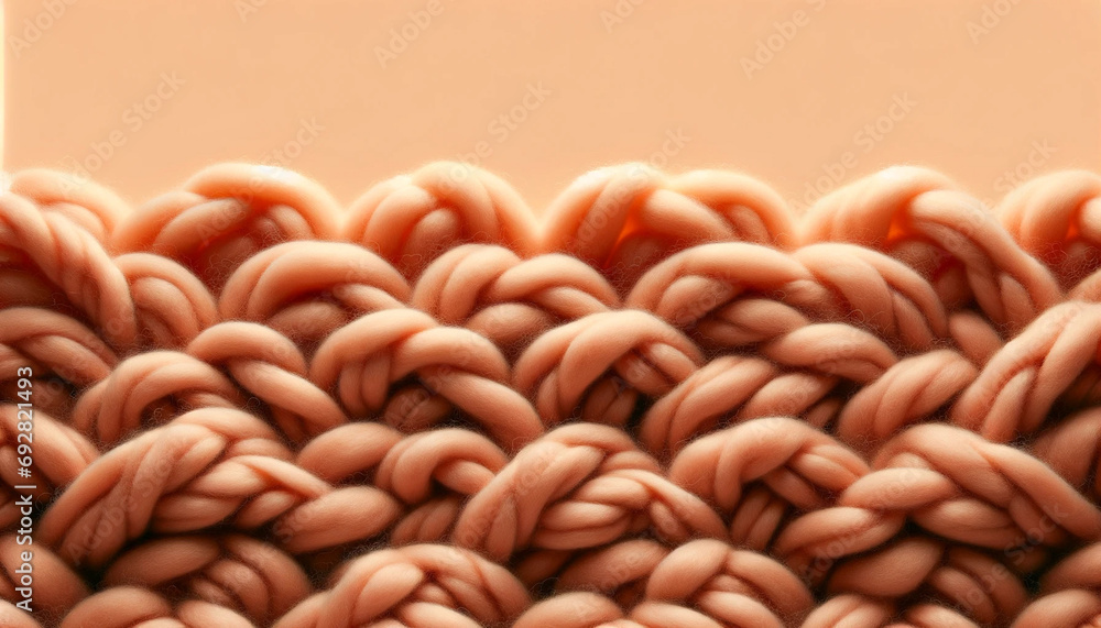 Pantone 2024 Peach Fuzz, color of the year header, Chunky Knit Wool ...