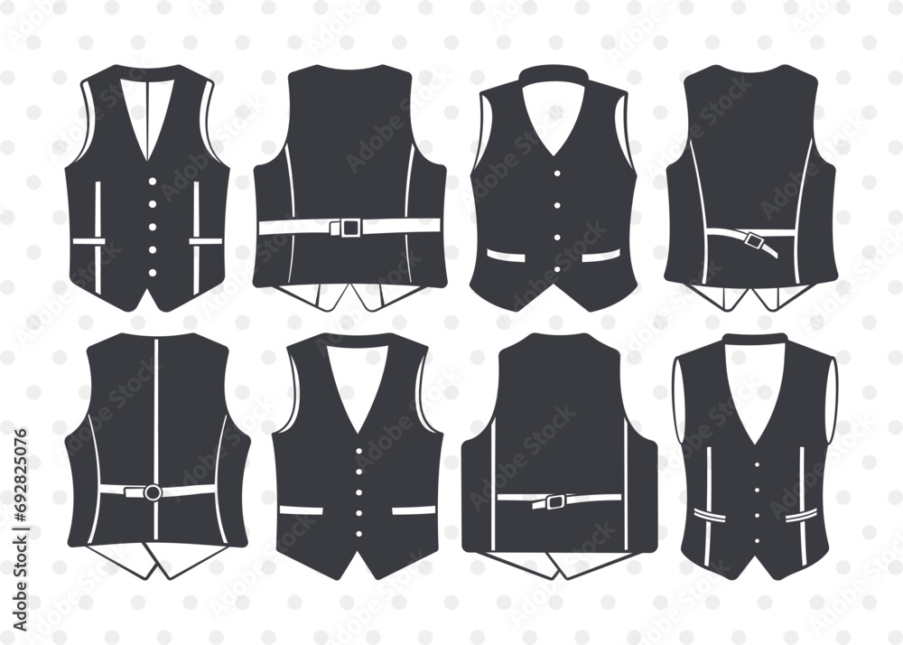 Vest Suit Svg, Suit Clipart, Formal Vest Suit Svg, Suit Svg, Business ...