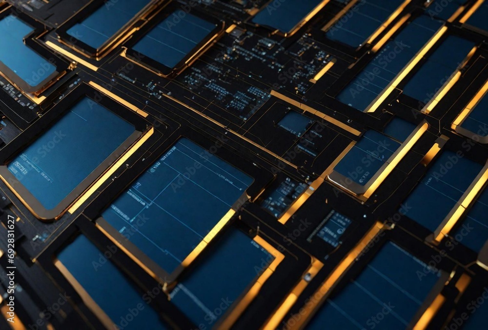 Circuit board background, Technological circuit pattern, Electronic ...