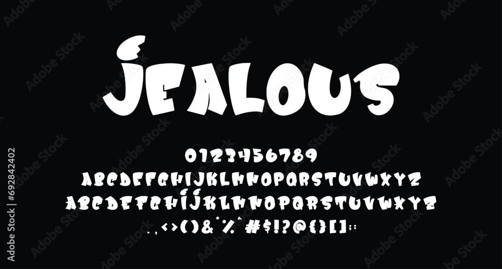 Jealous comic display font Best Alphabet Alphabet Brush Script Logotype ...