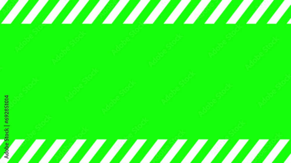 A warning caution tape animation. green caution banner Looping ...