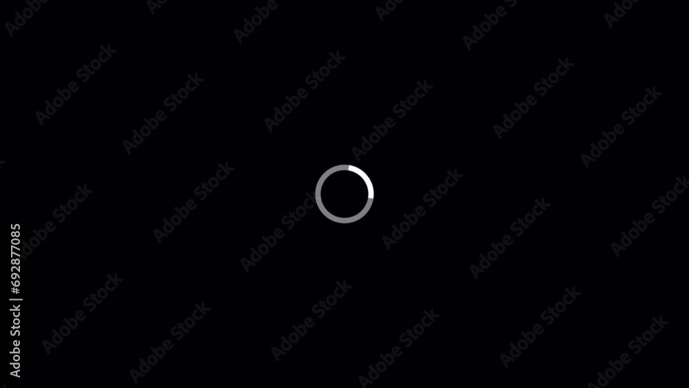 Loading Circle Animation, Animation of a loading spinning load wheel ...