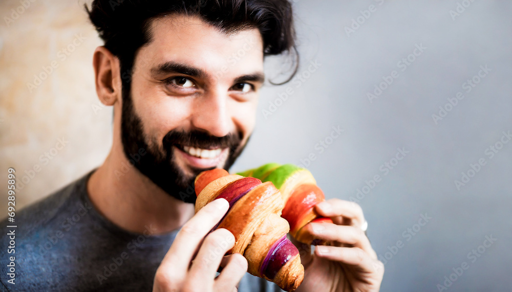 Giant Pastry Pleasure: Adults Dive into National Croissant Day's ...