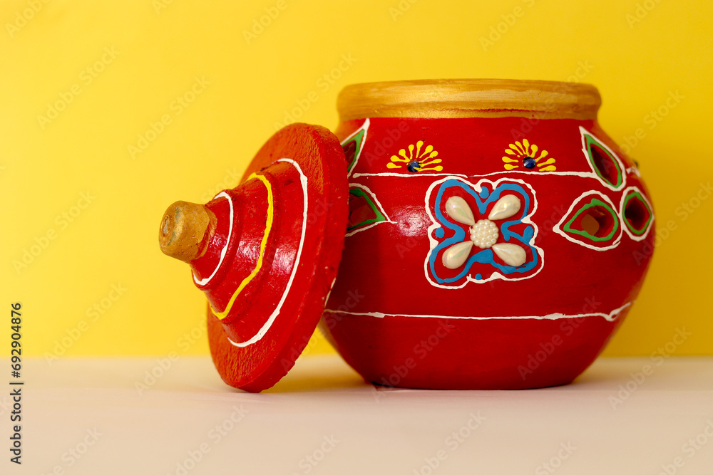 Navratri Festival earthen clay pot. known as Gerba is worshipped ...