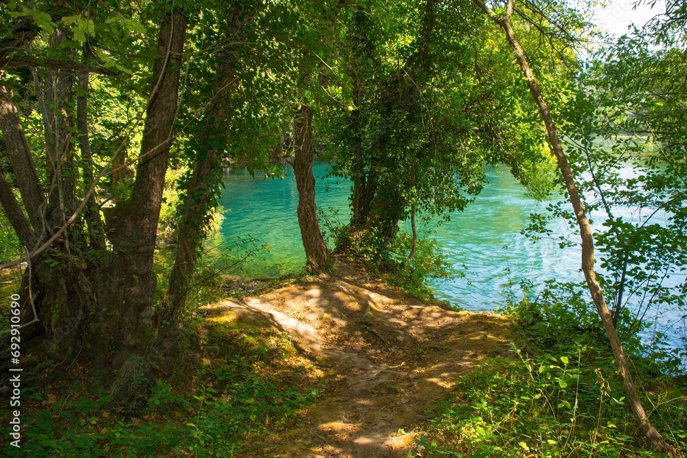 The River Una as it flows through Japod Islands, or Japodski Otoci ...