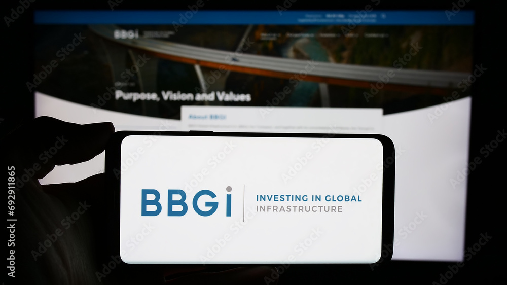 Stuttgart, Germany - 12-02-2023: Person holding cellphone with logo of ...