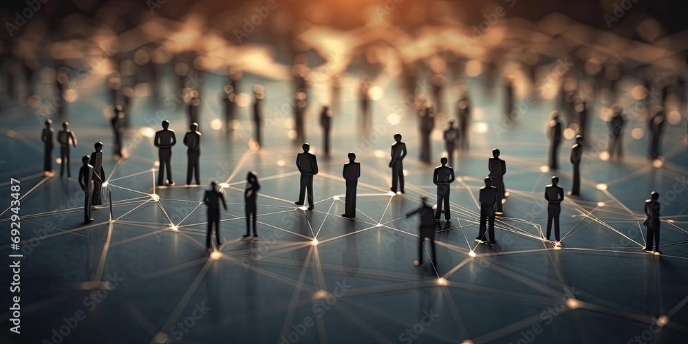 Connecting paths. Futuristic into corporate network. Digital city of ...