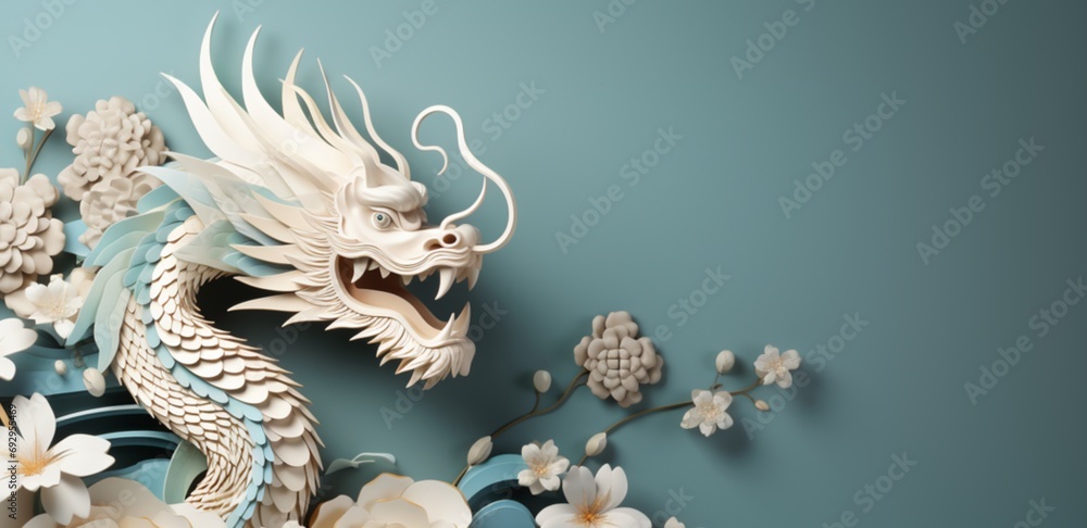 Happy New Year, 2024, Blue Dragon, Zodiac sign year of the Blue Dragon ...