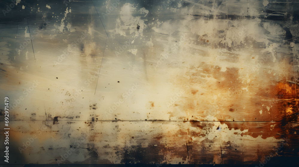 Vintage distressed old photo light leaks, film grain, dust and ...