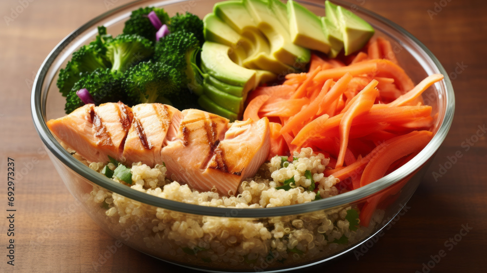 Glass boxes and cans with fresh food refrigerator storage concept ...