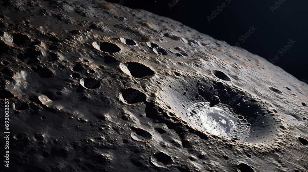 Fascinating moon images capture meteorite craters and intriguing ...