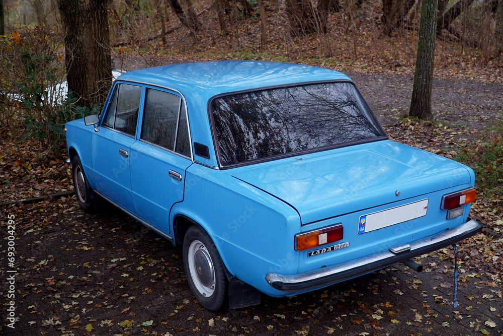 Light blue Lada 1200 S, WAS 21011, built until 1981, registered here ...