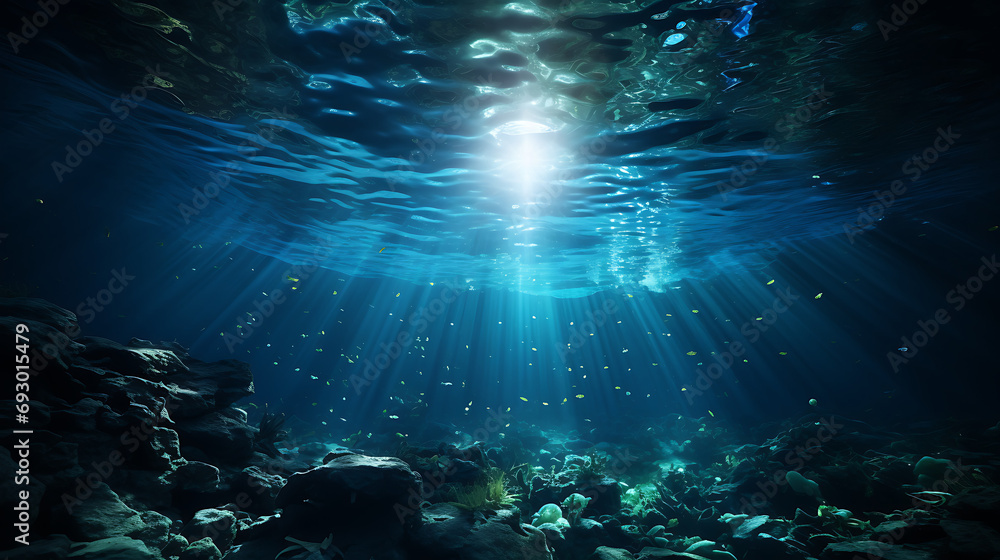 Underwater Sky, A mesmerizing image of an underwater world where the ...