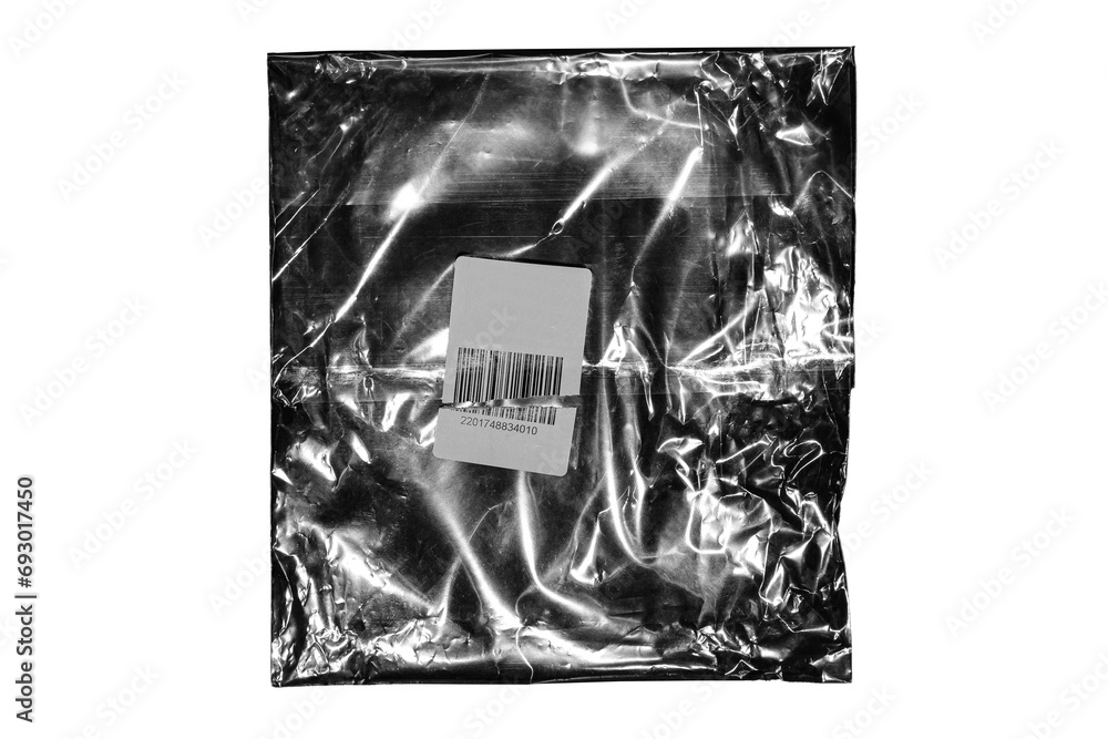 Isolated Plastic Wrap Texture on transparent background. Realistic ...