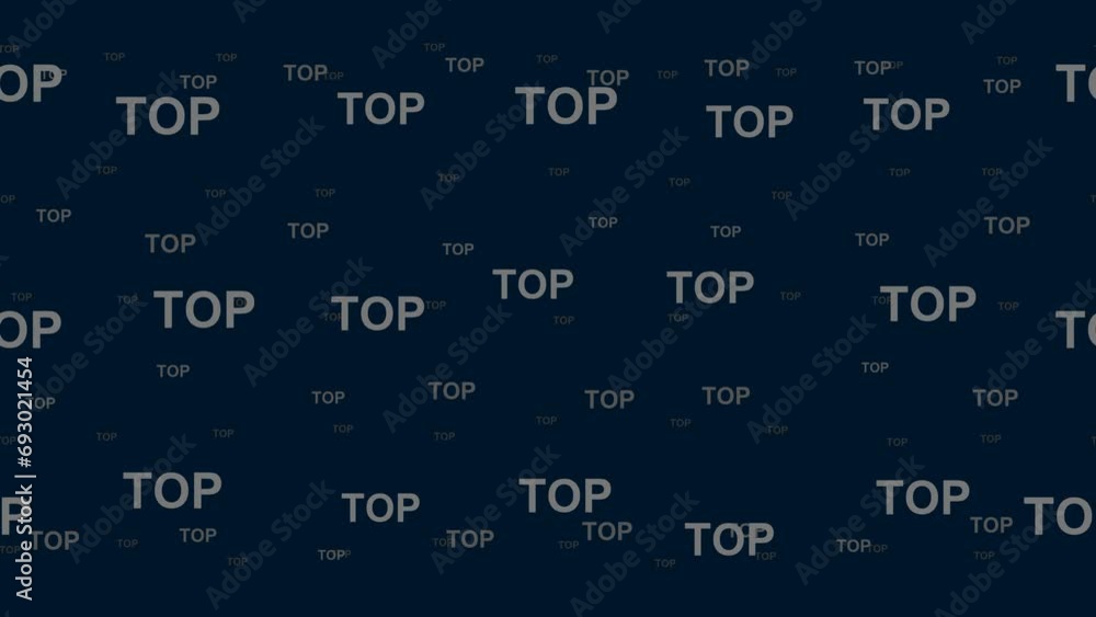 Top symbols float horizontally from left to right. Parallax fly effect. Floating symbols are ...