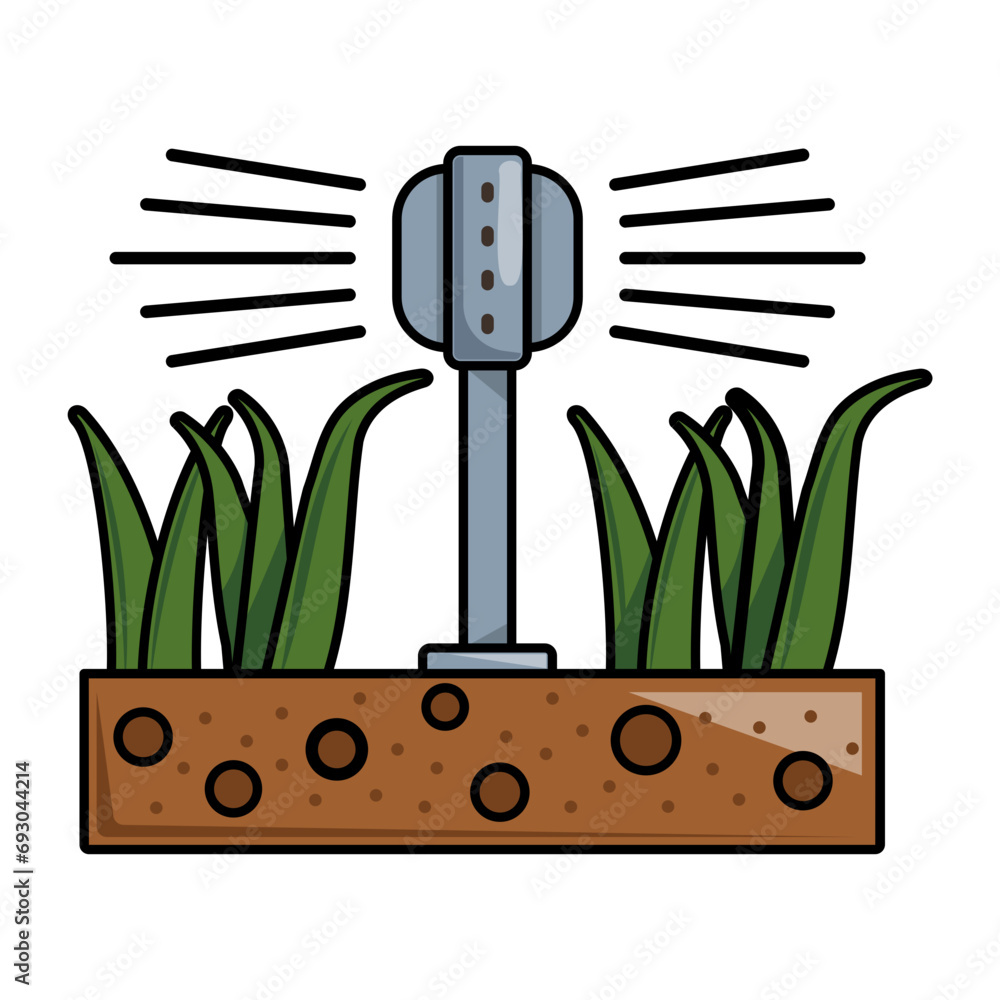 automated Water Applying Machine concept, irrigation sprinkler System ...