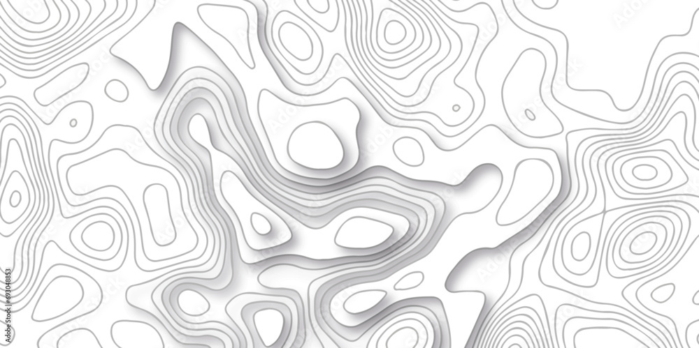 Topographic map background geographic line map with seamless ornament ...