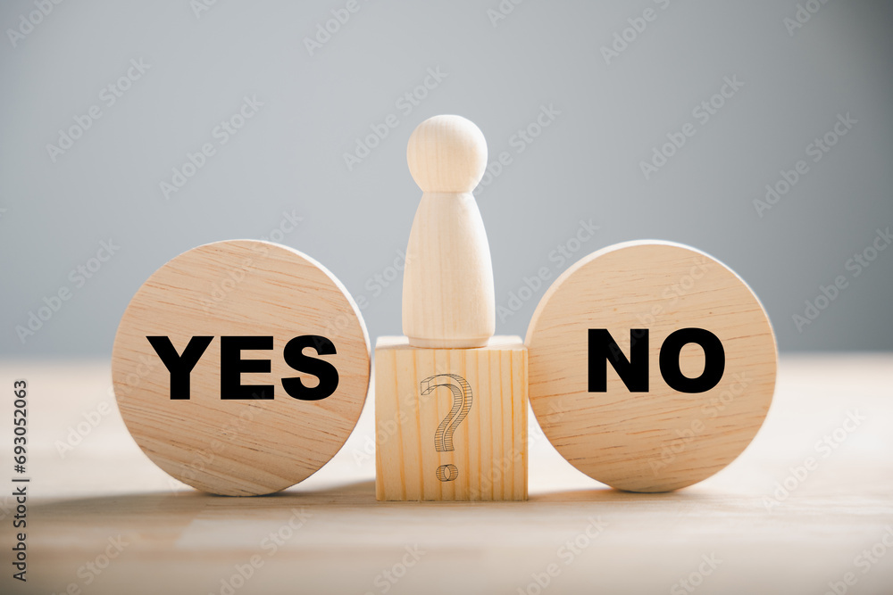 Wooden block choice showcases people's conflict between right and wrong ...