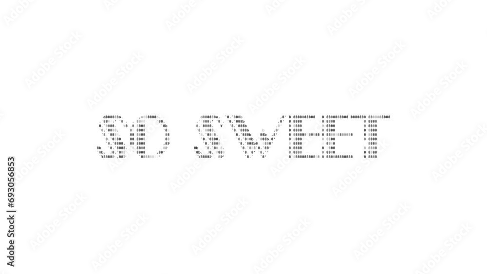 So Sweet Ascii Animation Loop On White Background Ascii Code Art