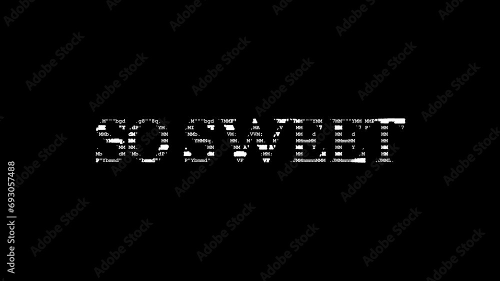 So Sweet Ascii Animation Loop On Black Background Ascii Code Art Symbols Typewriter In And Out