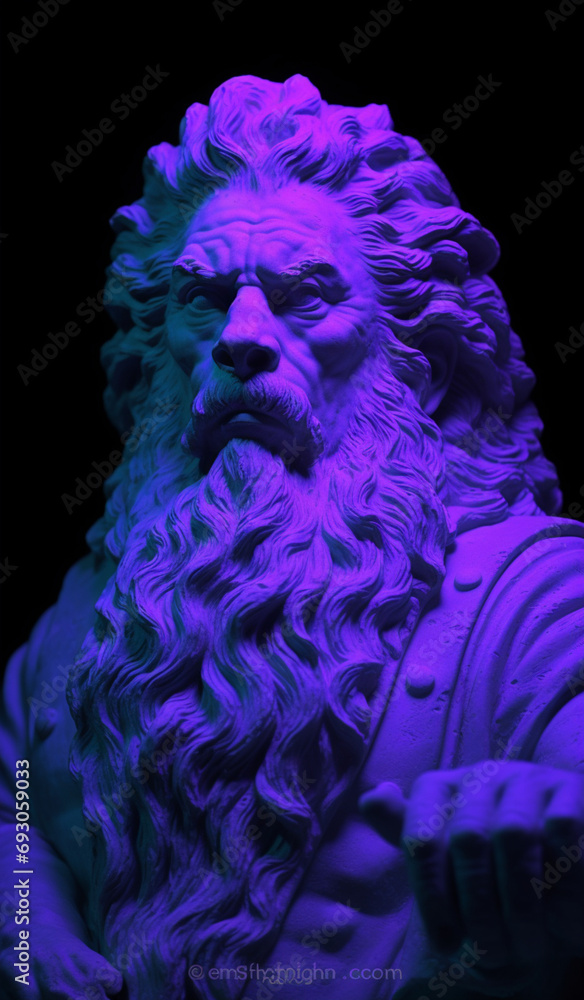 Explore myth and majesty: a Greek-inspired lion man depicted with a ...