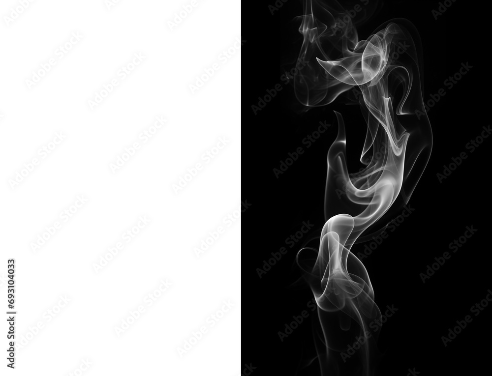 High detailed smokes waves from hot food or drink isolated on ...