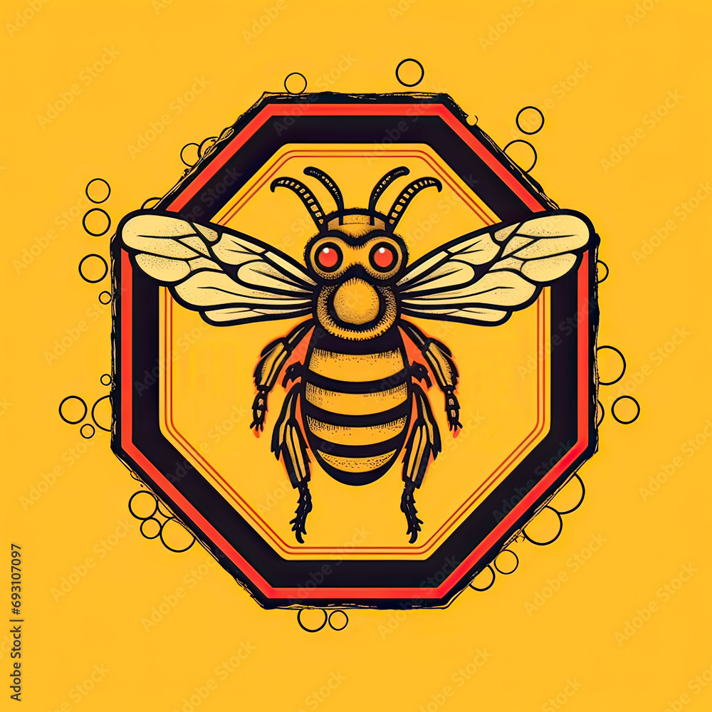 Buzzworthy branding, Bee logo vector, a symbol of industrious elegance ...