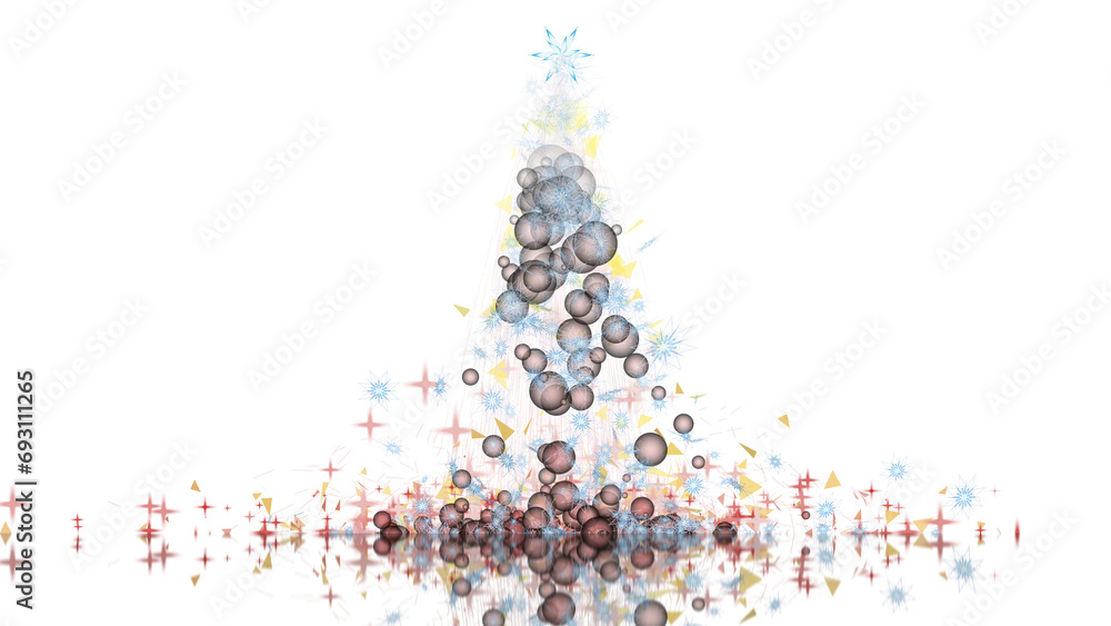 Christmas tree in the transparent background.. New Year, and Santa ...