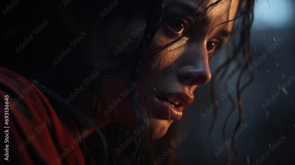 Detailed illustration of a character's reaction when he discovers an ...