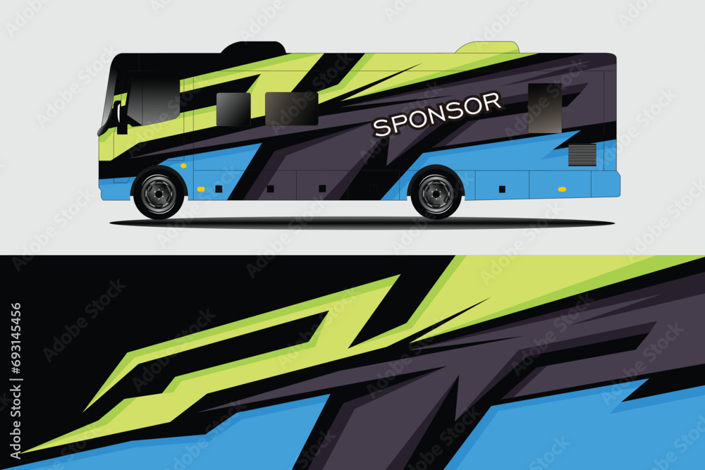 Vector black and white van wrap design car wrap stickers and decal ...