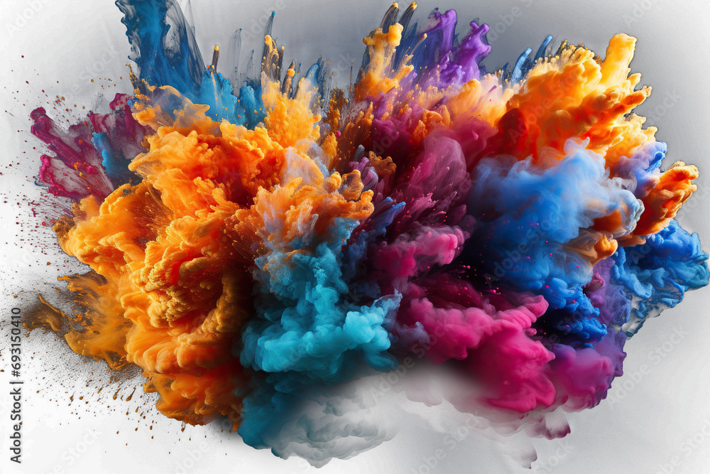 vibrant dust explosion PNG images on a transparent background, perfect ...