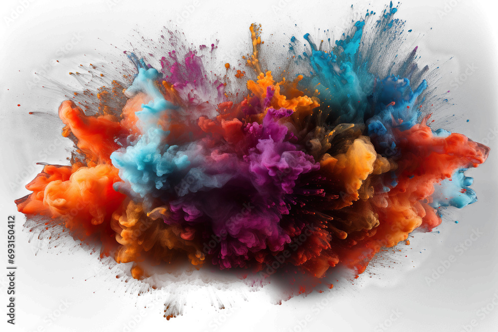 vibrant dust explosion PNG images on a transparent background, perfect ...