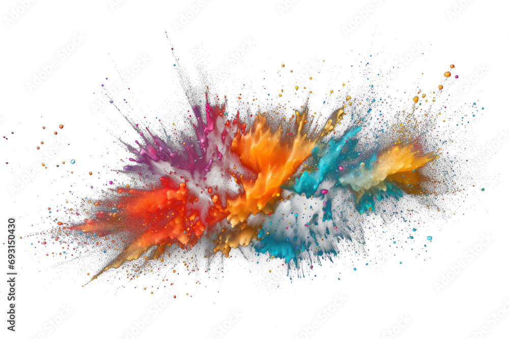 vibrant dust explosion PNG images on a transparent background, perfect ...