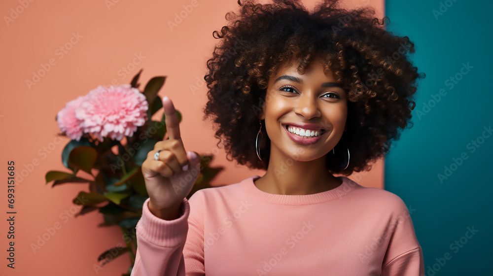 Portrait of a expression of a happy laughing woman looking into camera ...